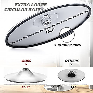 JONAFORS Premium Adjustable Swivel Bar Stools,Kitchen Counter Bar Stools PU Leather Padded with Back, Set of 2, Khaki