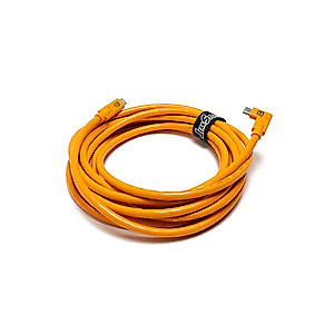 Tether Tools TetherPro USB-C to USB-C Right-Angle Cable (Orange)