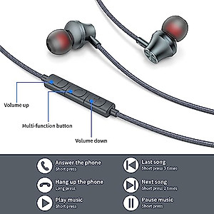 USB C Headphones,USB Type C Earphones Wired Earbuds Magnetic Noise Canceling in-Ear Headset with Microphone for iPad Pro, Samsung Galaxy S23 S22 S21 S20 Ultra, Note 10 20, A53 A54, Pixel 7 6a Oneplus