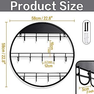 AJART Coffee Mug Rack (22.8"/13 Hooks) Large Organizers and Storage Coffee Mug Holder Wall Mounted