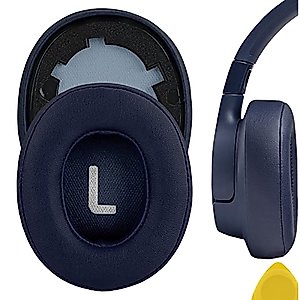 Geekria QuickFit Replacement Ear Pads for JBL Tune 700BT, Tune 750BTNC, Tune 710BT, Tune 720BT, Tune 760NC, Tune 770NC Wireless Over-Ear Headphones Ear Cushions,Ear Cups Cover Repair Parts (Blue)