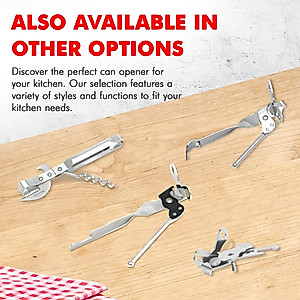 Chef Craft Select Can Opener with Tapper, 6.5 inches in length, Nickle Plated