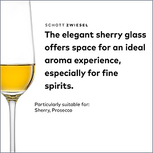 Schott Zwiesel Tritan Crystal Glass Bar Special Sherry Cocktail Spirits Glass, 4-Ounce, Set of 6