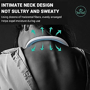 2023 Bladeless Hanging Neck Fan Portable Sport Fan, Personal Fan, Rechargeable USB Fan Adjustable Width Cooling Neck Fan with 3 Speeds for Yard Work, Concerts, Outdoor and more