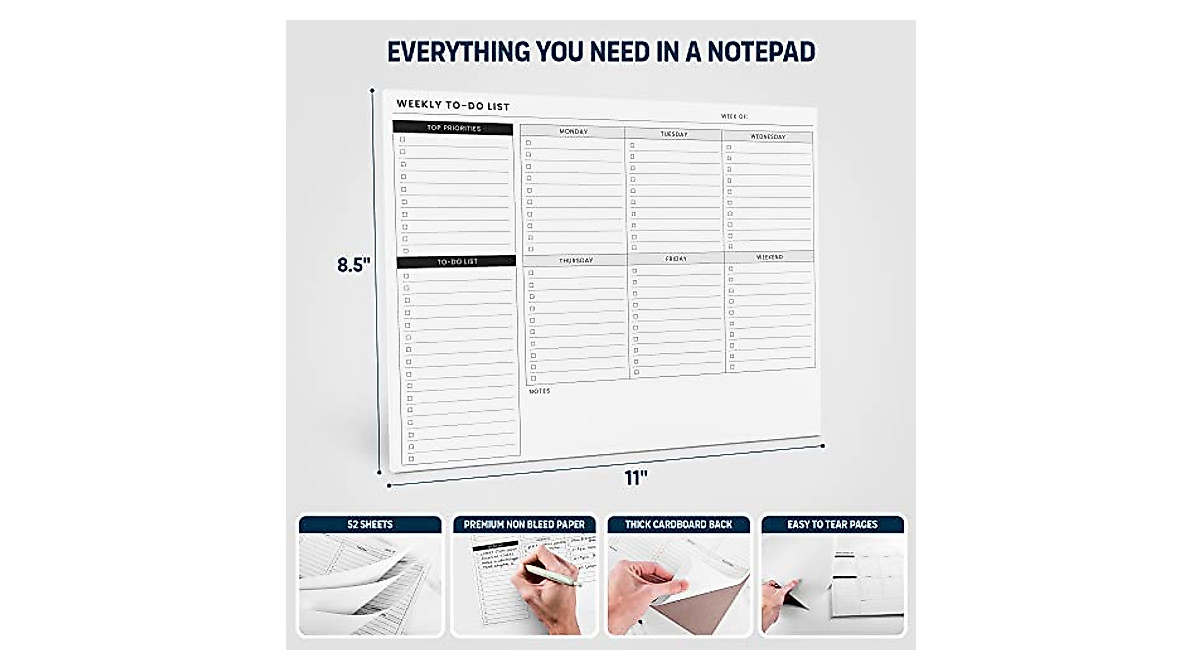 Weekly Planner Pad: Organize Your Tasks Effectively