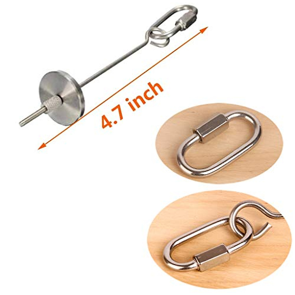 Bird Food Holder,Bird Feeders,Pure Stainless Steel Parrot Fruit Vegetable Stick Holder,Bird Treat Skewer.Holder Vegetable Skewer Food Feed Treating Tool for Parrots(2 Sizes) (Small — 4.7 in (12 cm))