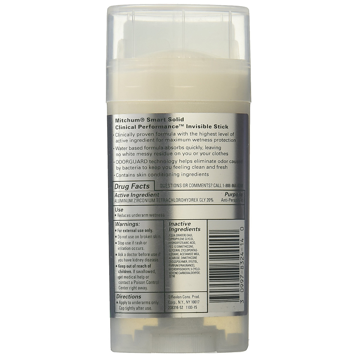 Mitchum Smartsolid Clinical Performance Stick 2.5 Ounce (Pack Of 2)