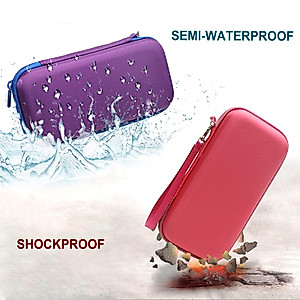 LTGEM EVA Hard Case Compatible with Texas Instruments TI-84 Plus CE/TI-84 Plus/TI-Nspire CX II CAS/TI-Nspire CX II/TI-83 Plus/TI-89 Titanium/TI-85 / TI-89 Color Graphing Calculator, Pink