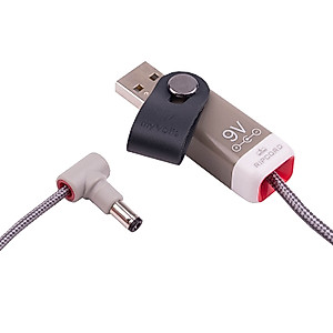 myVolts Ripcord USB to 9V DC Power Cable Compatible with Hologram Microcosm Effects Pedal