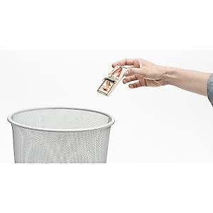 Victor M156 Metal Pedal Sustainably Sourced FSC Wood Snap Mouse Trap - 4 Wooden Traps