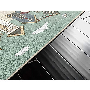 Brumlow MILLS Better at The Beach Indoor or Outdoor Area Rug for Kitchen, Bedroom Door Mat, Entryway Rug, 20" x 34"