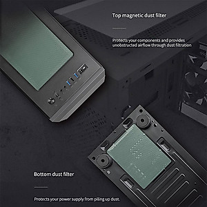 Zalman Z1 Plus ATX Mid Tower PC Computer Case - Tempered Glass Side Panel - 3 x 120mm Fans Pre-Installed - 5.25" ODD Support