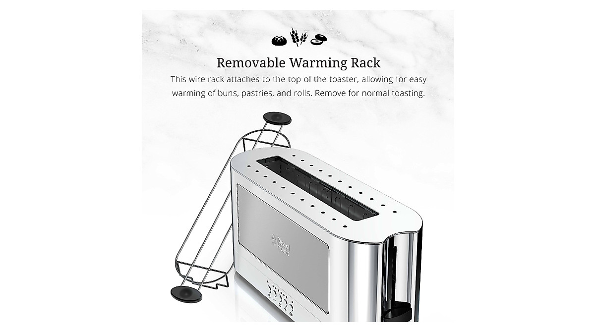 Russell Hobbs 2-Slice Glass Accent Toaster