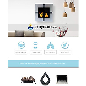 Real JellyFish Flame Premium Gel Fuel 48 Cans Indoor or Outdoor Made in USA 13oz