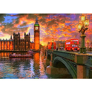 Ravensburger London - Westminster Sunset, 1000pc Jigsaw Puzzle