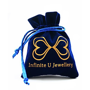 Infinite U Women's Earrings 925 Sterling Silver Infinity Symbol Stud Ear Jackets Earings for Women