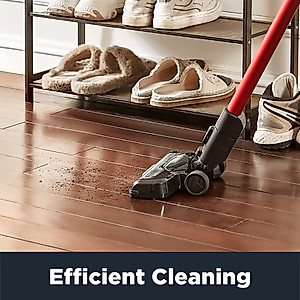 EUREKA Rechargeable Handheld Portable with Powerful Motor Efficient Suction Cordless Stick Vacuum Cleaner Convenient for Hard Floors, NEC101, Black, 80 Ounces