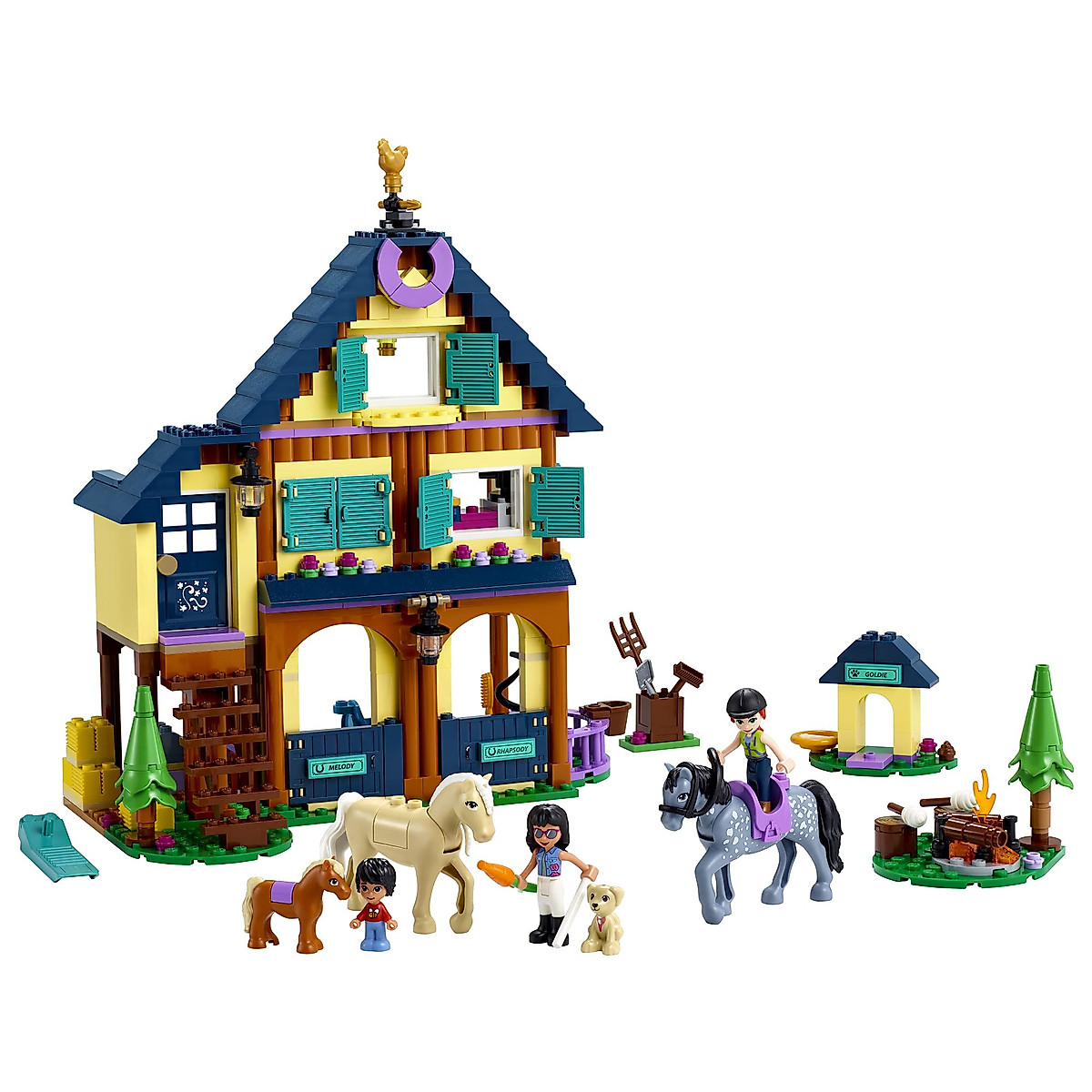 LEGO Friends Forest Horseback Riding Center 41683 Building Kit; Makes an Entertaining Gift; New 2021 (511 Pieces)