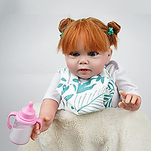 Miaio Reborn Baby Dolls, Reborn Dolls Girl17 Inch, Handmade Realistic Baby Doll Newborn Lifelike Dolls in Soft Vinyl and Weightd Body for Boy, Girl, Mother, Birthday Gifts, Weddings-A