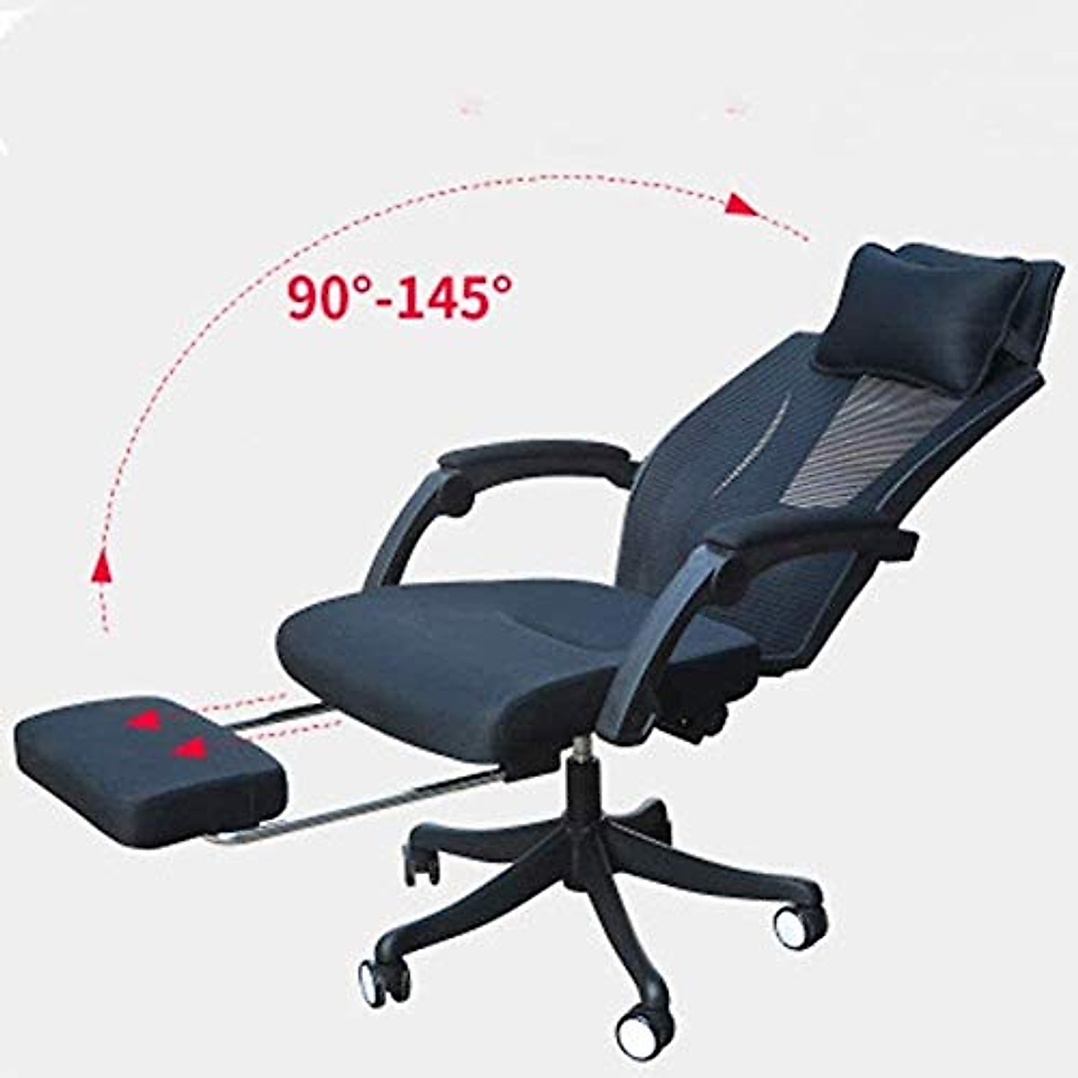 HALOU Ergonomic Office Chair, Reclining Office Chair with Lock Function and Lumbar Support, Executive Office Chair with Headrest