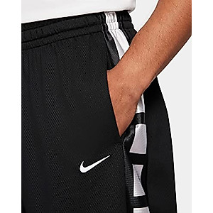 Nike Dri-FIT Elite Stripe Men's Basketball Shorts CV1748-010 (Black/Black), Medium