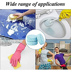 Blulu 60 Pieces Car Windshield Glass Concentrated Washer Tablets Windshield Washer Fluid Solid Car Effervescent Tablets Glass Solid Wiper Cleaning Tablets for Car Kitchen Window