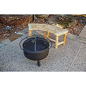 Leigh Country Aspen Curved Bench, Natural