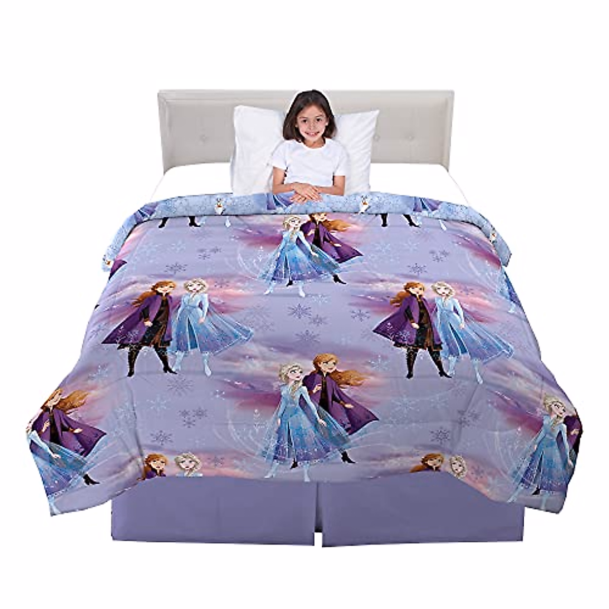 Disney Frozen 2 Kids Bedding Soft Microfiber Comforter, Full, "Official" Disney Product By Franco