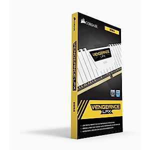 CORSAIR Vengeance LPX 16GB (2x8GB) DDR4 3200 (PC4-25600) C16 for DDR4 Systems - White