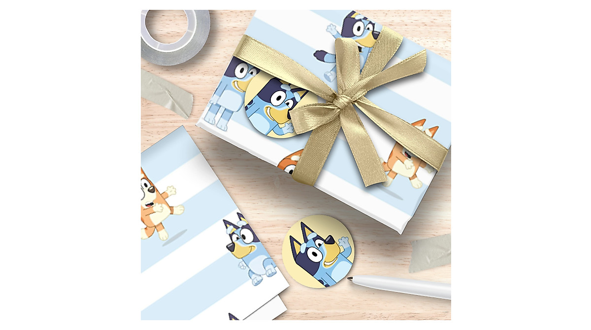 Bluey Wrapping Paper 3 Pack - Perfect for Gifts