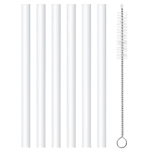 Replacement Straws Compatible with Ello Colby, Cooper,Hydra,Tumbler Water Bottle-Straw Replacement for Contigo,Pogo, ZULU Jug Cup-6 Straws and 1 Cleaning Brush