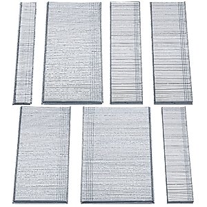 1400 Pieces Brad Nails Nail Gun Nails Finishing Nails Small Nails 18 Gauge Brad Nails for Molding Cabinetry Building Assembly, 2/5 Inch, 5/8 Inch, 3/4 Inch, 1 Inch, 1-1/4 Inch, 1-1/2 Inch, 2 Inch