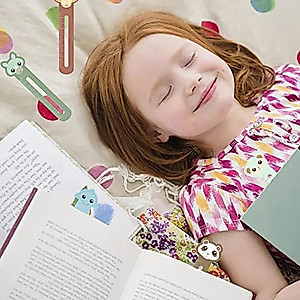 CIEMODA 90 Pieces Animals Bookmarks Cute Funny Cartoon Bookmarks Animal Theme Kid Book Mark with Scales for Kids Teen Boys Girls Students Reading Stationery Gift Ideas