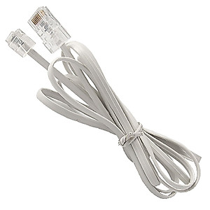 HONBAY 2 Pack Telephone RJ11 6P4C to RJ45 8P8C Connector Plug Cable for Landline Telephone