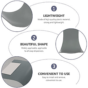 Hemoton 1pc Water Tray Soap Dispenser Catch Tray Wall Mount Soap Dispenser Wall Mounted Holder Laundry Cup Holder Soap Dispenser Drip Tray Black Automatic Plastic Soap Holder