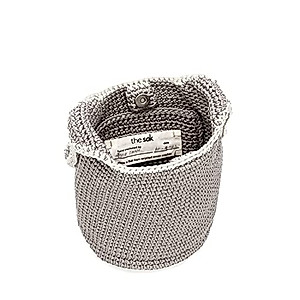 The Sak 120 Hand-Crochet Crossbody Bag, Large Purse with Convertible Straps, Cloud