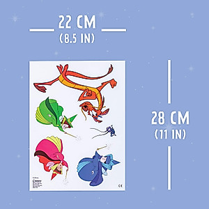 Paladone Disney Classic Character Wall Decals - 23 Designs - Adjustable - Officially Licensed Merchandise