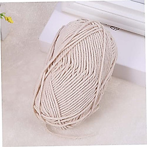 EXCEART Chunky Yarn Fuzzy Yarn Knitting Yarn Cone Thick Knitting Yarn Crochet Thread Line Doll Frosting Suite Soft Cotton Yarn for Knitting Yarn Soft Thick Yarn Acrylic Yarn Crochet Kit