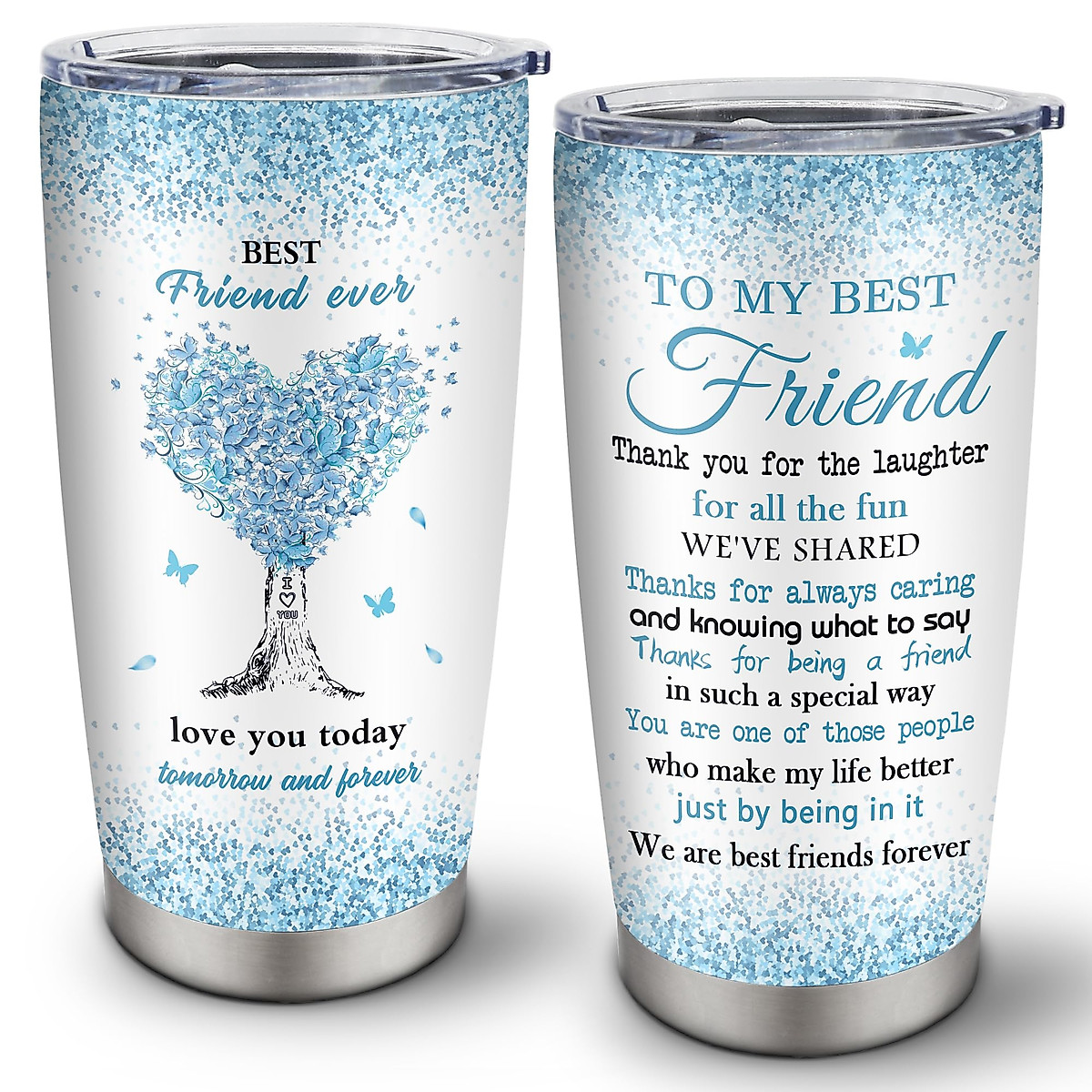 Vutieso Friend Gifts, Gifts For Best Friends Women, Friend Gift Tumbler 20oz, Best Friend Birthday Gifts, Bestie Gifts, Friendship Gifts, Gifts For Friends, Soul Sister Gifts For Women, Bff Gifts