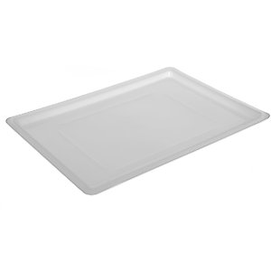 Carlisle FoodService Products Storplus Food Storage Container Lid with Stackable Design for Catering, Buffets, Restaurants, Polyethylene (Pe), 26 x 18 Inches, White, (Pack of 6)