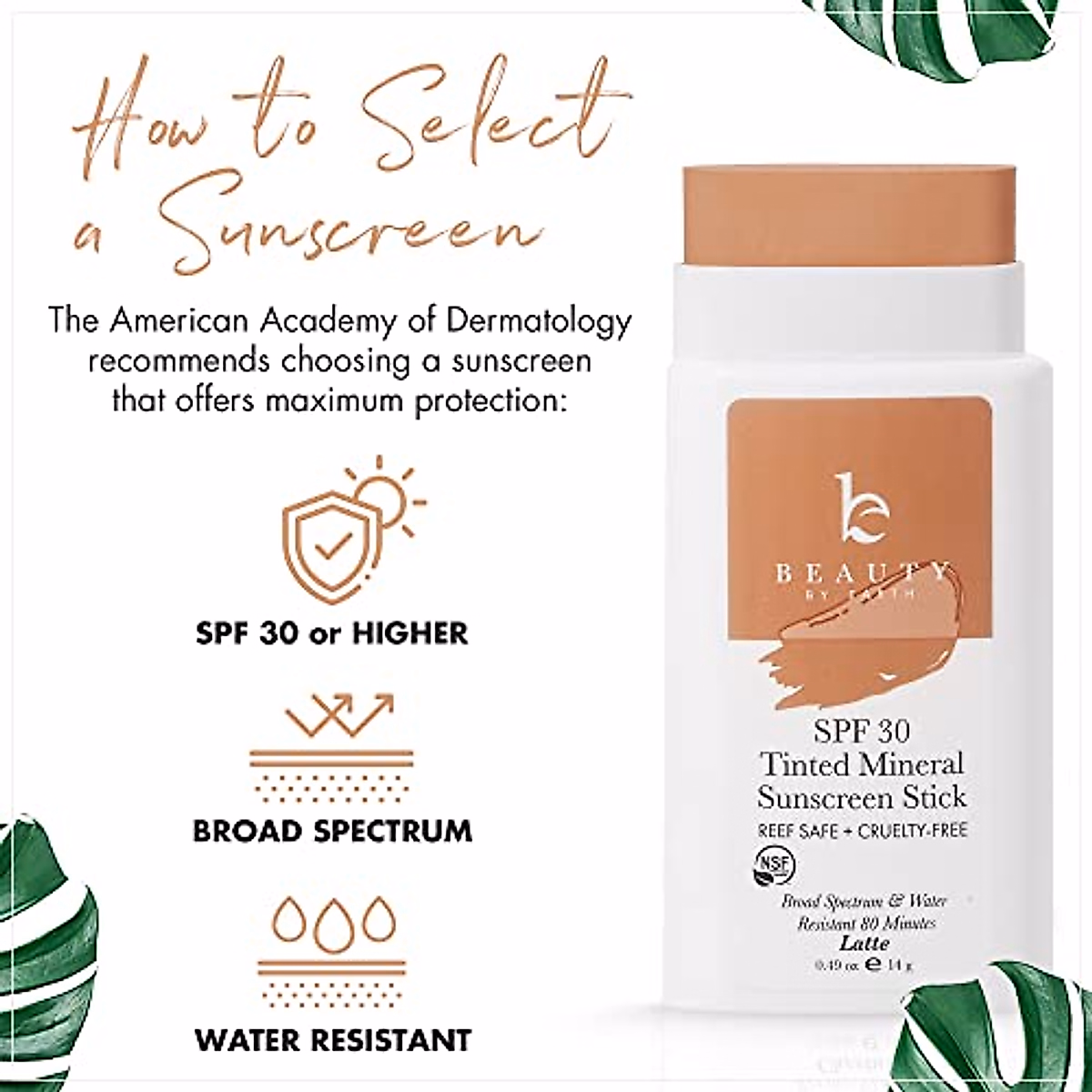 Tinted Sunscreen for Face - SPF 30 Tinted Mineral Sunscreen Face Stick Sun Screen, Tinted Face Sunscreen Stick, Face Sunblock Face Sunscreen for Sensitive Skin, Travel Size Sunscreen, Zinc Sunscreen