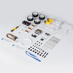 SunFounder Smart Video Robot Car Kit for Raspberry Pi, Python/Blockly (Like Scratch), Web Control, Line Tracking, for Raspberry Pi Robot Kits for Teens and Adults (Raspberry Pi NOT Included)
