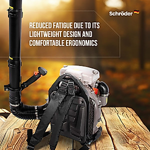 Schröder Backpack Leaf Blower - Backpack Blower - Gas Leaf Blower - SR-6400L - 3.7 HP Engine