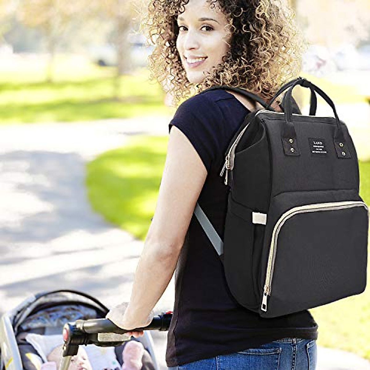 Ticent Diaper Bag Backpack Multifunction Travel Back Pack Large Maternity Nappy Bag Baby Changing Bags with Stroller Straps, Waterproof and Stylish