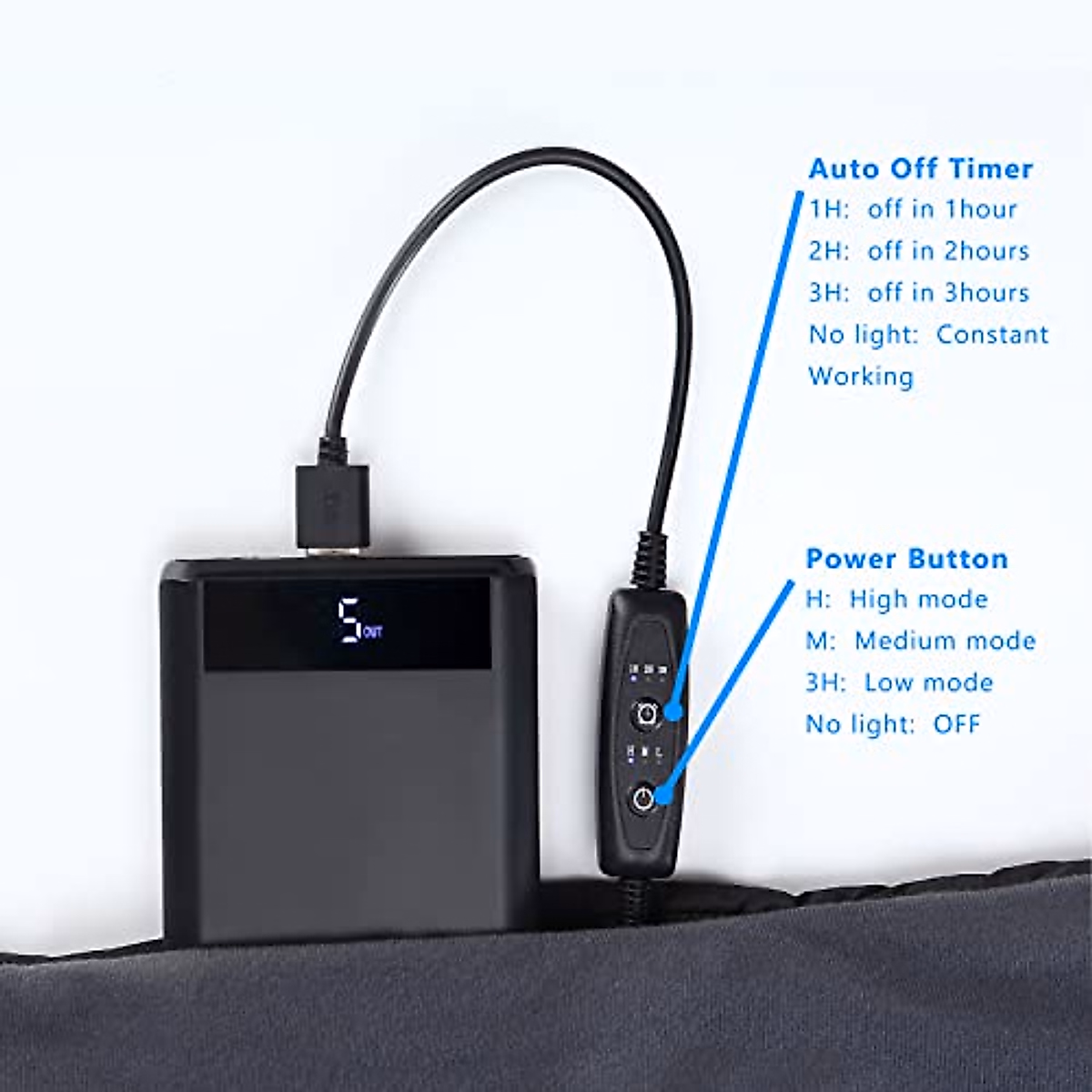 Mantuole Pet Heating Pad, Portable USB Power Heated Pet Mat for Puppy and Kitty, 27x20 inch, for Small to Medium Size Dog and Cat. Keep Your Pets Warm Both Outdoor and Indoor. (Battery NOT Included)