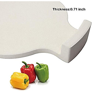 BBQ Future Heat Deflector, Plate Setter, Smoking Stone, Pizza Stone for 18" Large Big Green Egg Grill, 18" Kamado Grill, Chargriller 18" Akorn Kamado