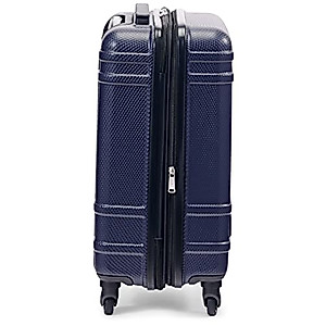 Tommy Hilfiger Lexington Upight Hard Suitcase, Navy, 21"