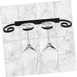 Zerodeko bar Glass Organizer Kitchen Glass Holder Under Counter Wine Glass Rack bar Glasses Organizer Hanging Wine Glass Rack Wine Glass Organizer Wine Glass Holder Household Metal Hanger