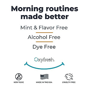 Oxyfresh Gentle Formula Unflavored Mouthwash – Perfect for Ultra Sensitive Gums & Teeth – No Mint, Zero Alcohol, Flavor Free – Fresh Breath. 16 oz.