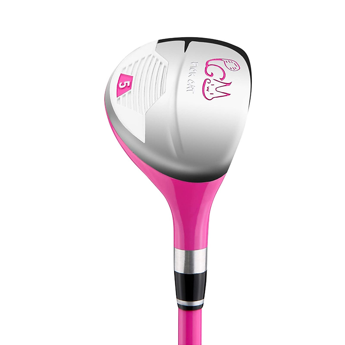 Junior Complete Golf Club Set 20 Piece Right Hand for Girls Kids Children, Includes Oversize Driver, 5# Hybrid,7# & SW# Irons,Free Putter, Stand Bag, PU Golf Balls and Wooden Golf Tees, Right Hand